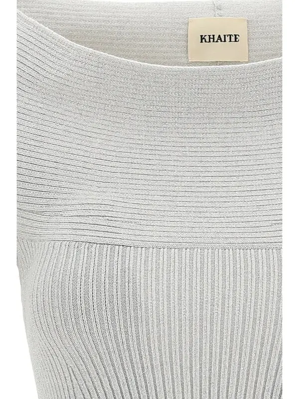 Khaite Salma Open-back Ribbed Knit Sweater