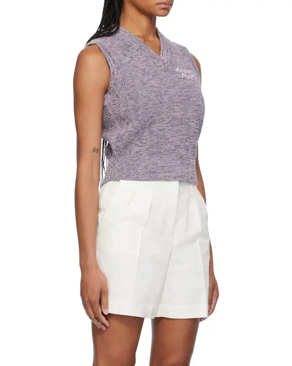 Maison Kitsuné V-neck Ribbed Knit Vest