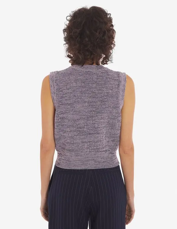 Maison Kitsuné V-neck Ribbed Knit Vest