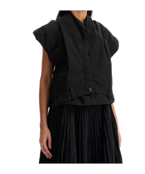 Balenciaga Cross-detail" Cotton Blouse