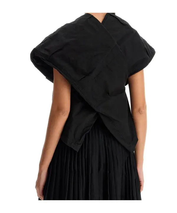 Balenciaga Cross-detail" Cotton Blouse