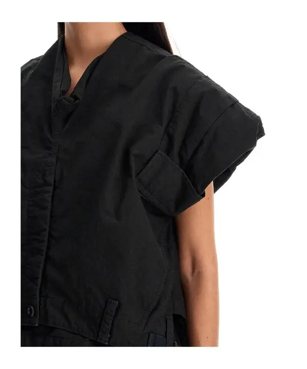 Balenciaga Cross-detail" Cotton Blouse