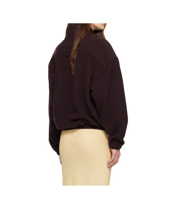 RIER Name Tourbe Wool Half-zip Sweatshirt