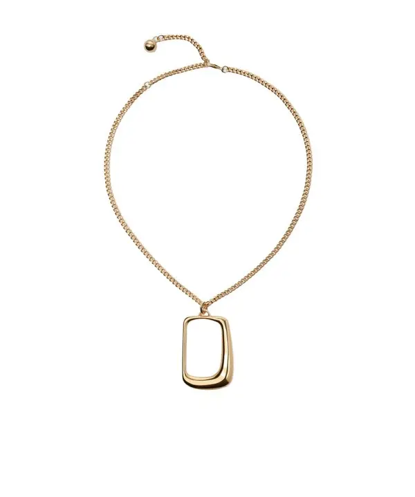 Jacquemus J Pendant Necklace - Yellow