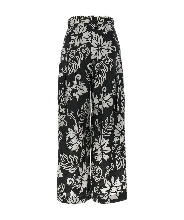 Sacai All-over Printed Belted Trousers
