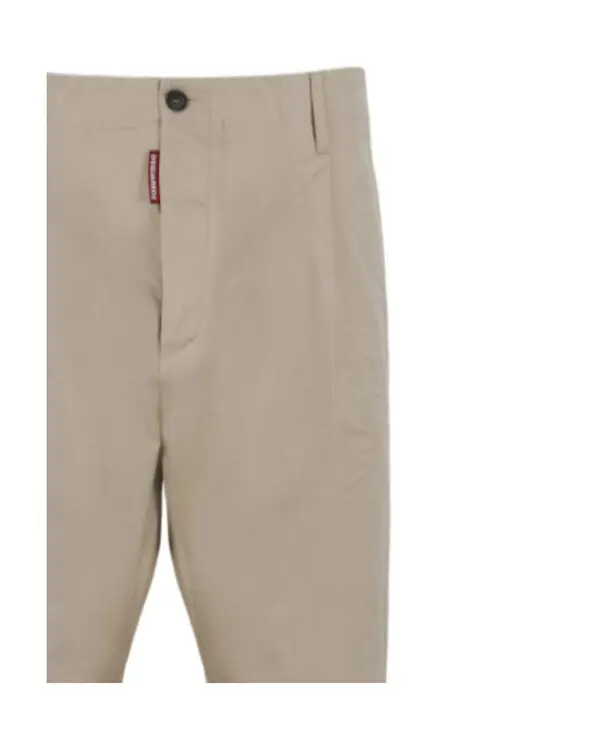 Dsquared2 Beige Cropped Tapered Pants