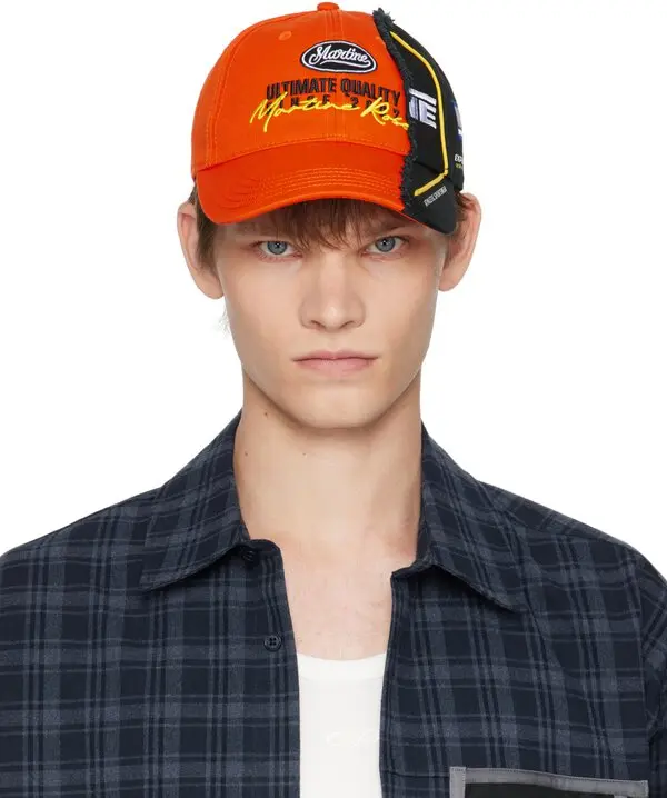 Martine Rose Two-tone Baseball Cap - Orange