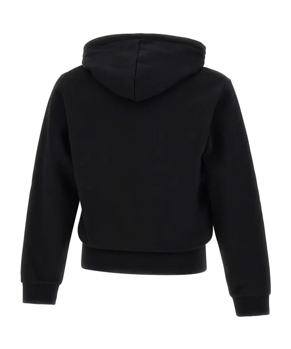 Lacoste Embroidered Logo Drawstring Hoodie - Black