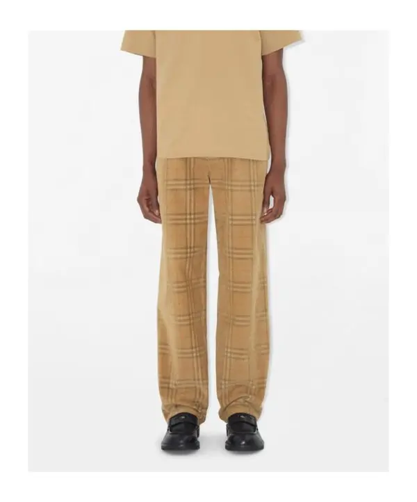 Burberry Checked Corduroy Trousers