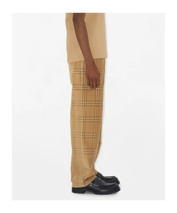 Burberry Checked Corduroy Trousers