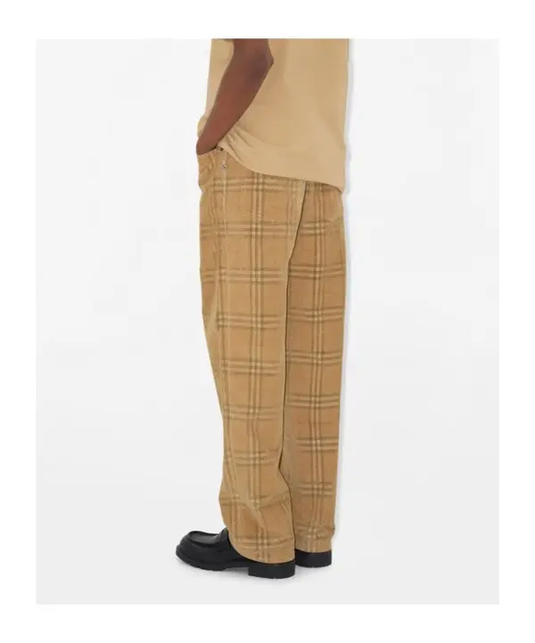 Burberry Checked Corduroy Trousers