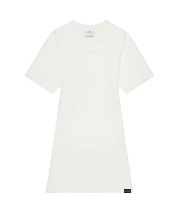 COURREGES Cotton Mini Dress - Traditional White