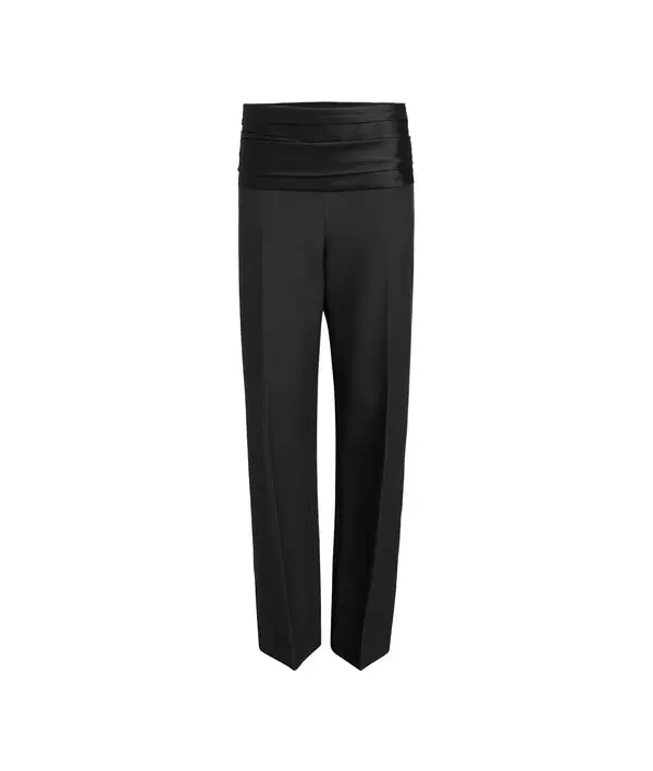 Khaite Deconstructed Waistband Casual Pants