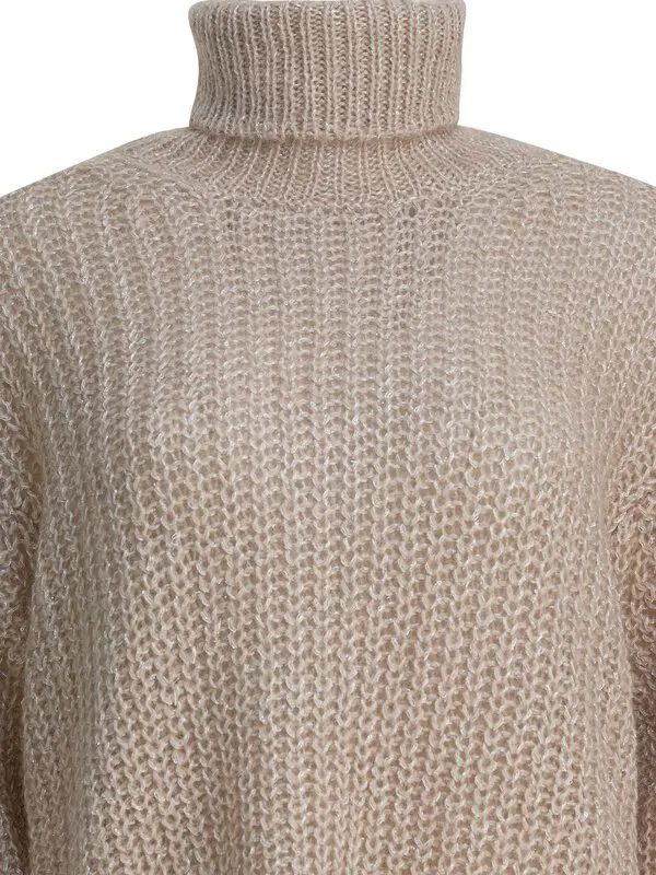 Herno Roll Neck Knitted Jumper - Nude