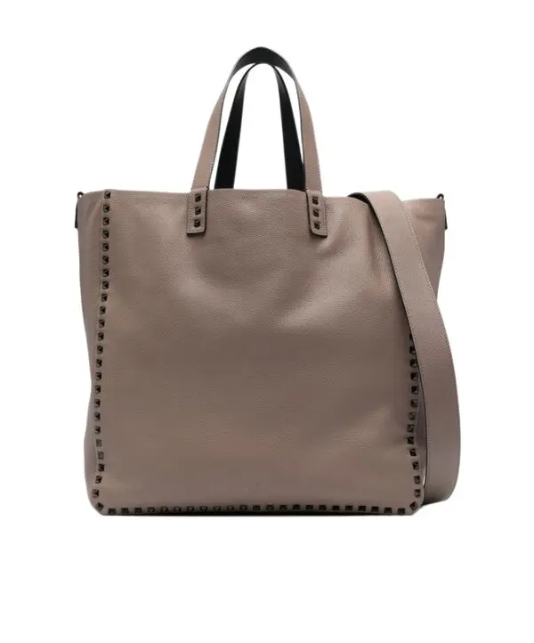 Valentino Garavani Rockstud Shoulder Bag - Brown