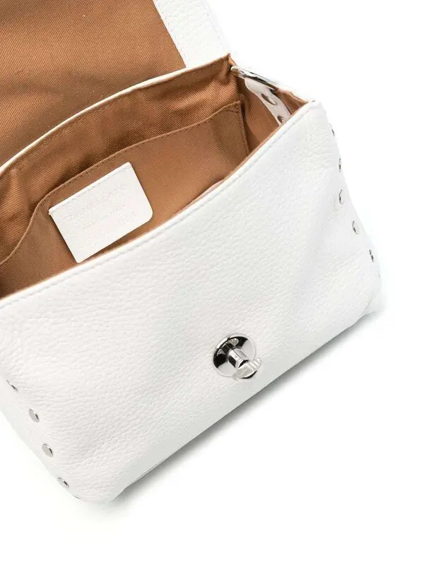 ZANELLATO Flip-top Shoulder Bag With Stud Embellishments