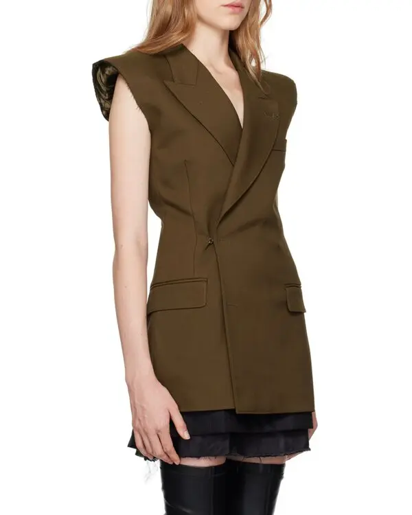 MAISON MARGIELA Double-breasted Twill Gilet