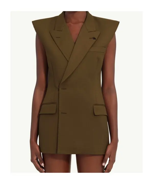 MAISON MARGIELA Double-breasted Twill Gilet