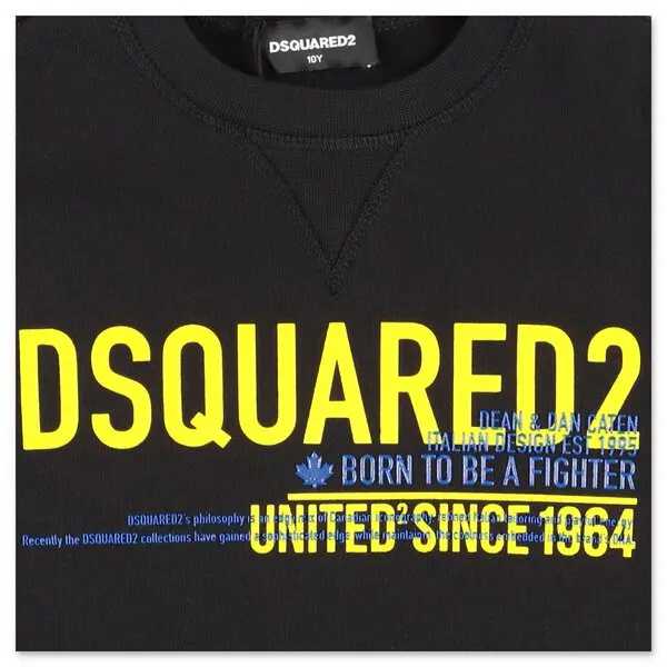 Dsquared2 Teen Logo Print Crewneck Sweatshirt