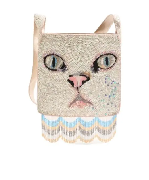 Valentino Garavani Tassel Embroidered Shoulder Bag - Nude
