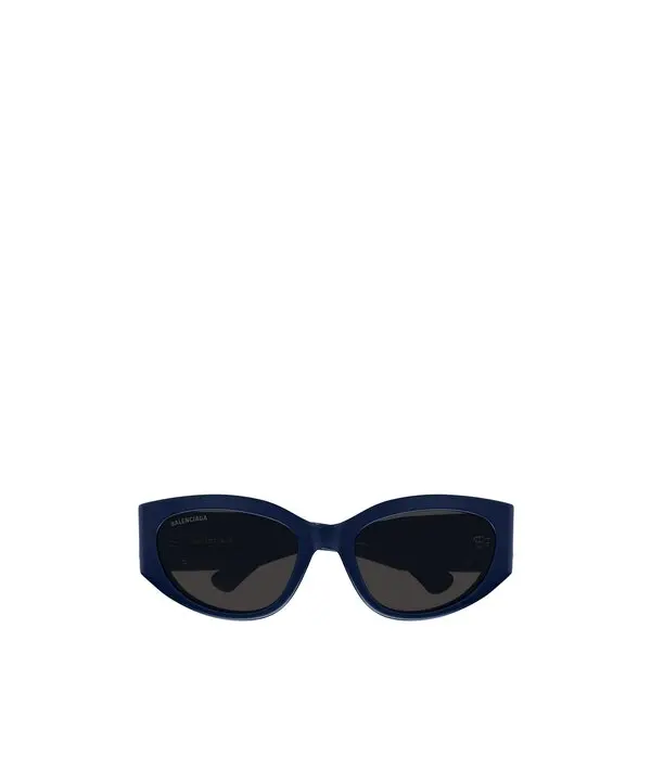 Balenciaga Logo Full-frame Sunglasses - Blue