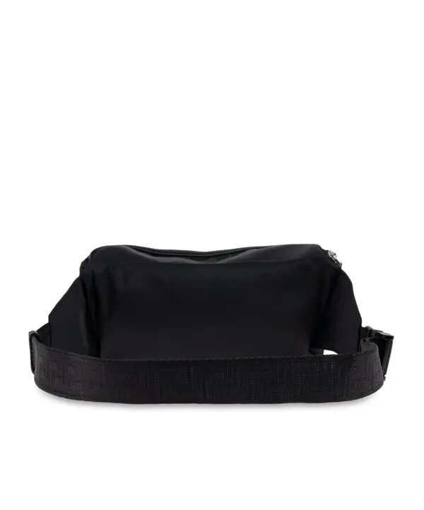 Versace Medusa Head Plaque Zipped Waist Bag - Black