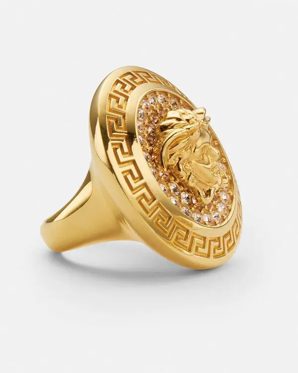 Versace Medusa Embellished Ring