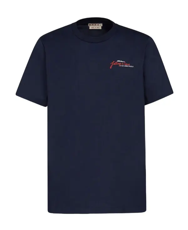 Marni Wordsearch Heart Print T-shirt