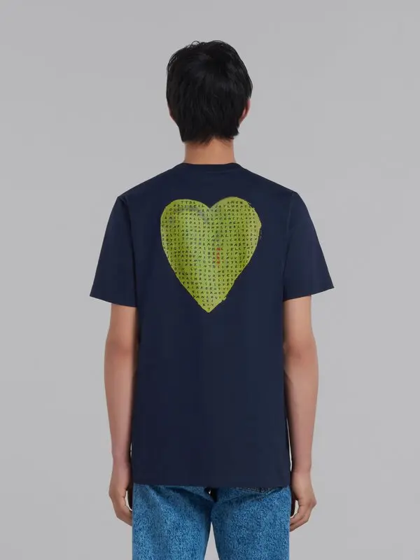 Marni Wordsearch Heart Print T-shirt