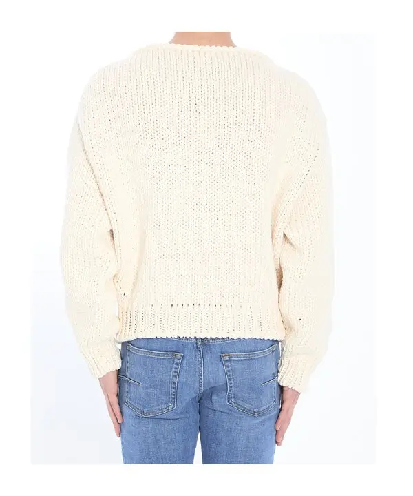 Dior For My Real Friends" Long-sleeve Knit Sweater