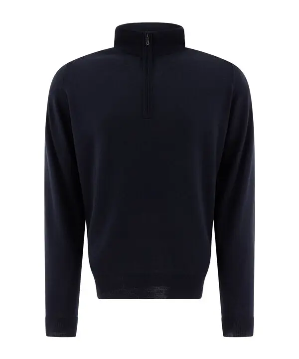 John Smedley Tapton Half-zip Sweater - Blue