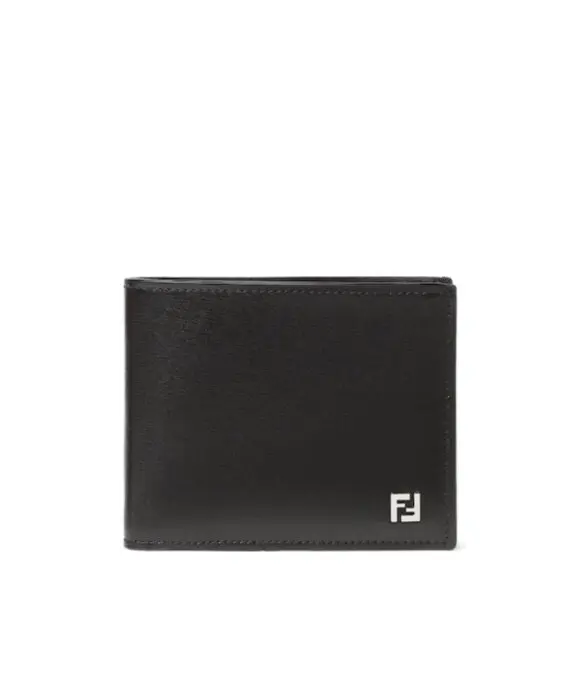Fendi Squared Ff Bi-fold Wallet - Black