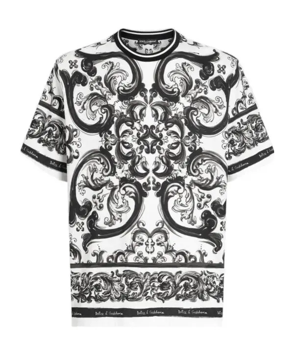 Dolce & Gabbana Dolce Gabbana Majolica-printed Short-sleeved T-shirt