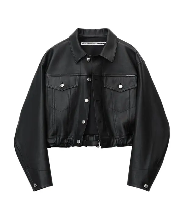 Alexander Wang Leather Locomotive Jacket