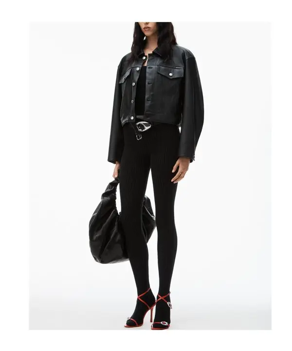 Alexander Wang Leather Locomotive Jacket