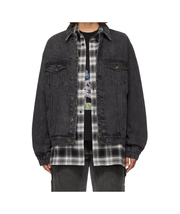 We11Done Rhinestone Denim Jacket