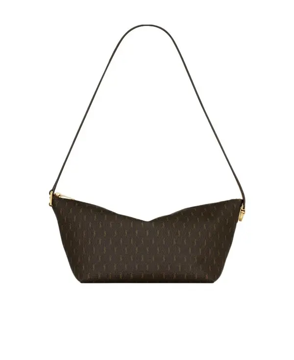 Saint Laurent Le Monogramme Zip-up Crossbody Bag - Brown