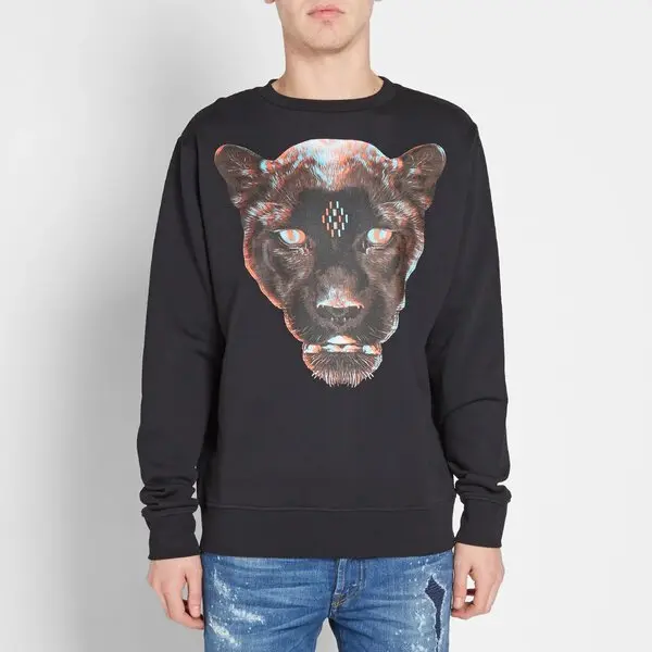 MARCELO BURLON COUNTY OF MILAN 3d Leopard Print Crewneck Sweater