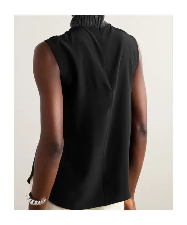 Brunello Cucinelli Sleeveless High Neck Top