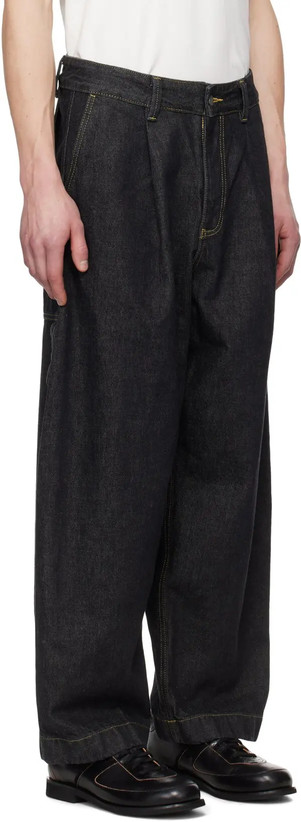 Studio Nicholson Pleated Detail Jeans