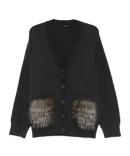 Fabiana Filippi Long-sleeved V-neck Knitwear