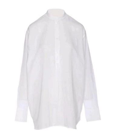 TOTEME Stand Collar Long-sleeve Shirt - No