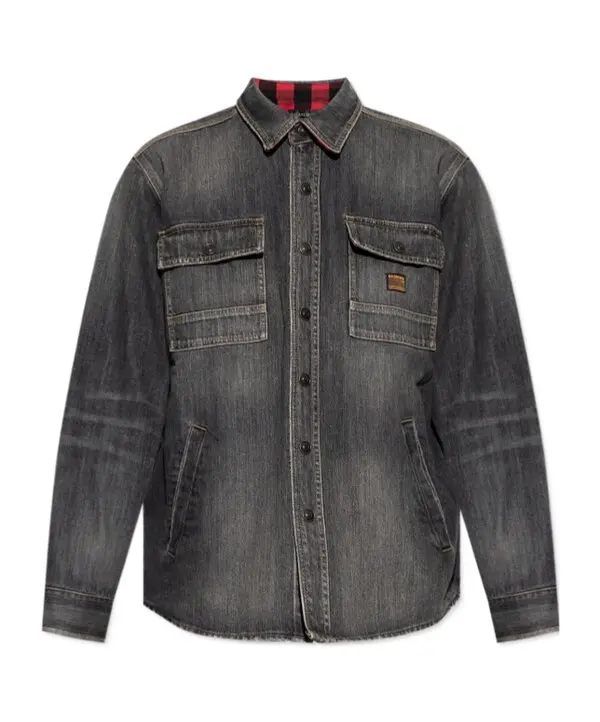Balenciaga Collared Denim Shirt