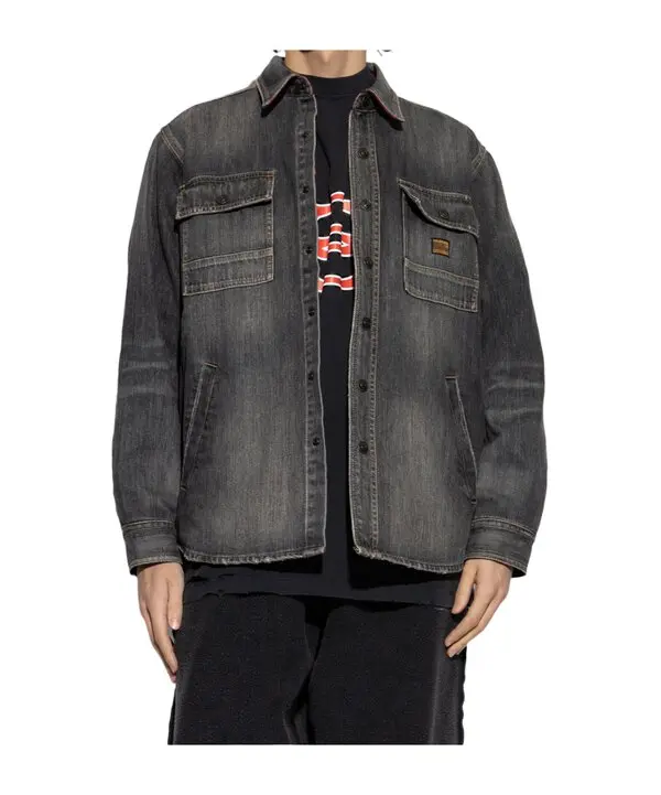 Balenciaga Collared Denim Shirt