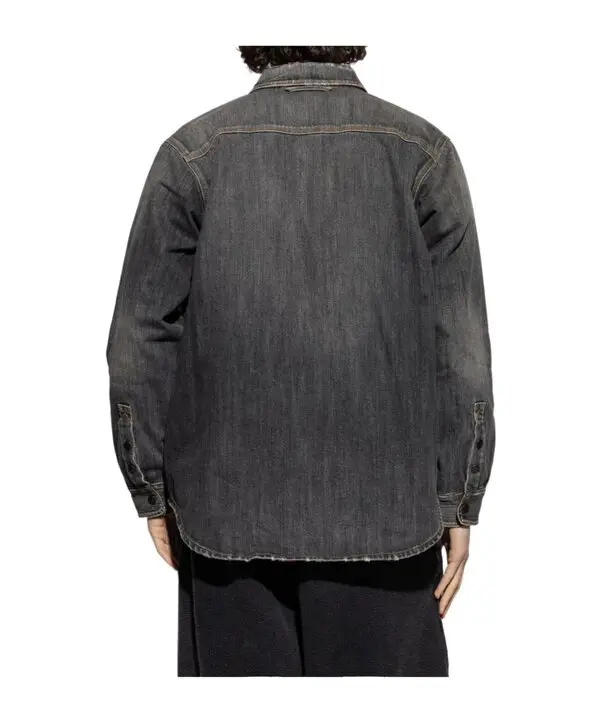 Balenciaga Collared Denim Shirt