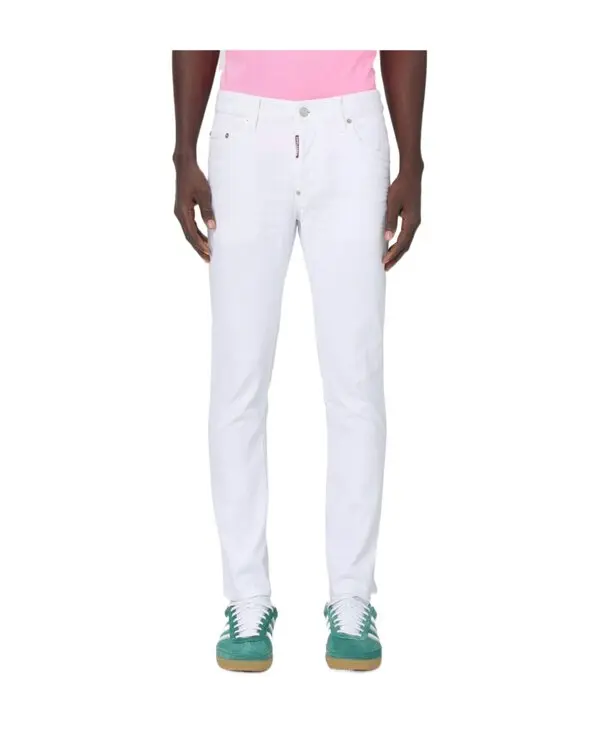 Dsquared2 Skater Mid Rise Jeans - White