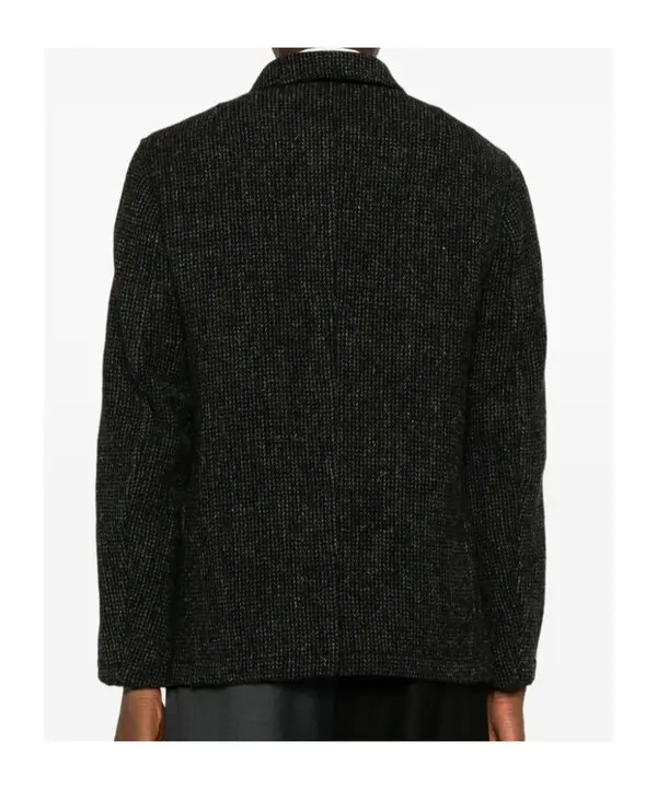 Dries Van Noten Long-sleeved Single-breasted Jacket With Logo Detail