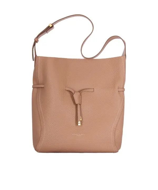 GIANNI CHIARINI Drawstring Bucket Bag - Nude