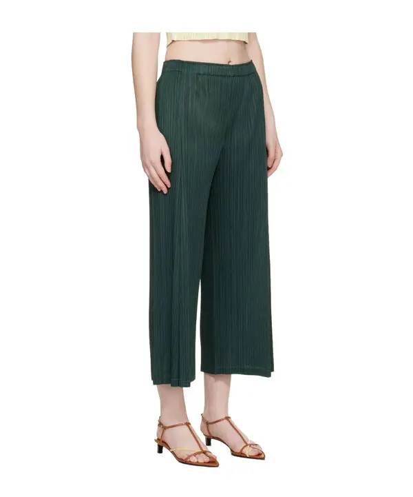 PLEATS PLEASE BY ISSEY MIYAKE Pleated Cropped Trousers