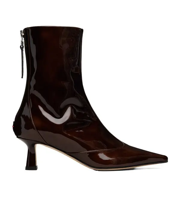 AeydĒ Sila Patent Leather Ankle Boots